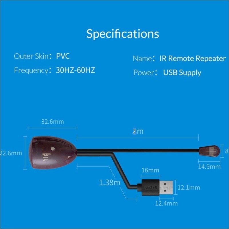 wired IR extender for TV
